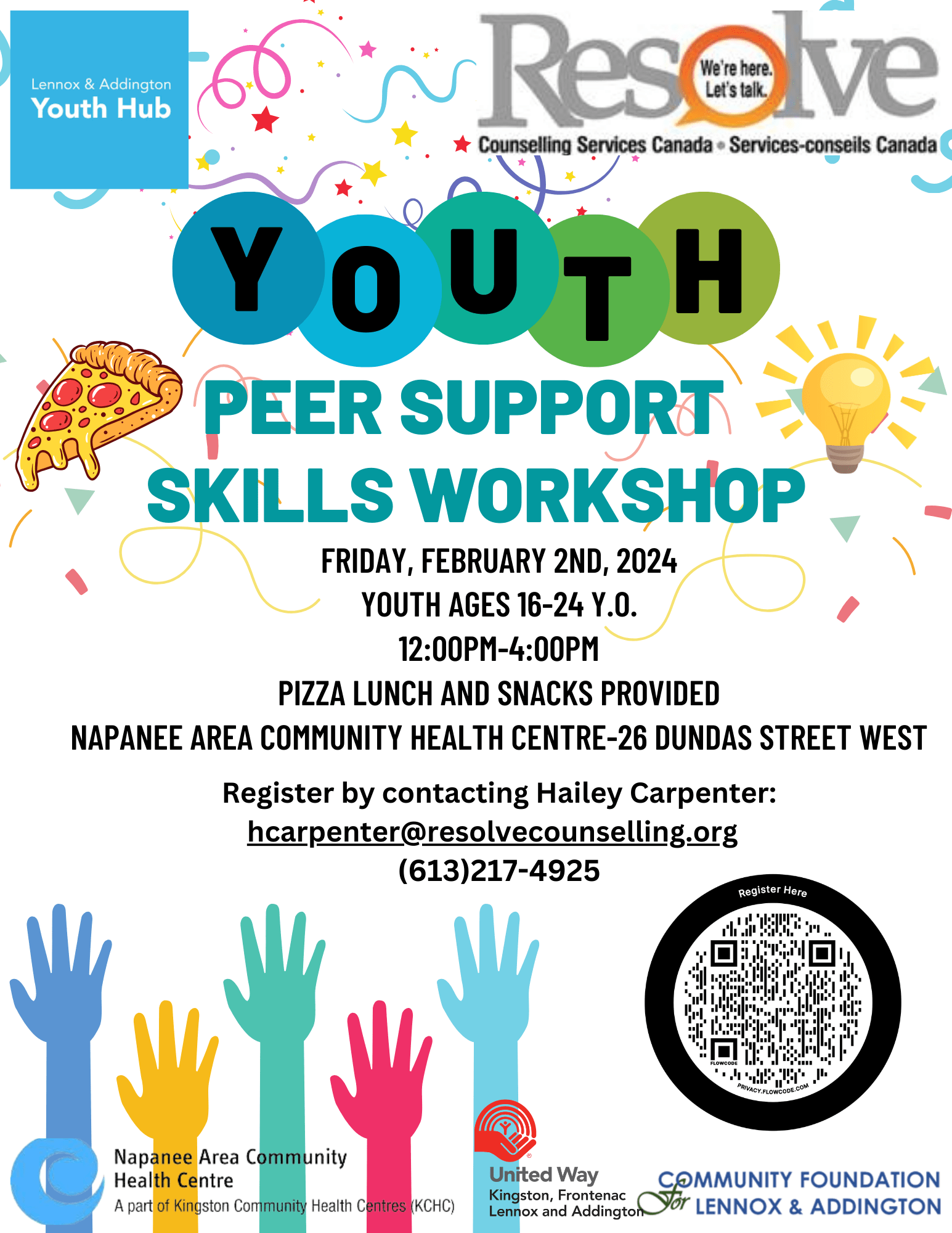 Youth Hub Programs – Rural Frontenac Lennox & Addington Health